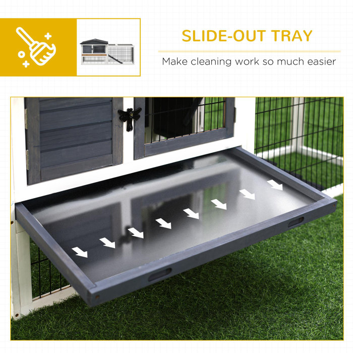 Tucker Murphy Pet™ Tova Weather Resistant Rabbit Hutch with Ramp ...
