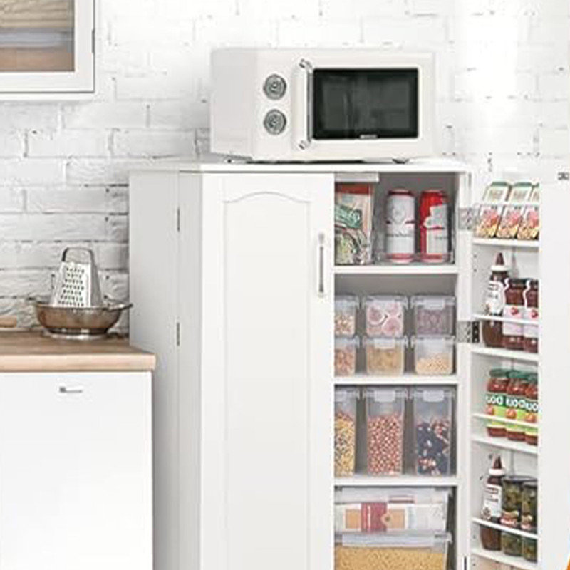 Filbop 50" LED Kitchen Pantry Storage Cabinets, Standing Food Cabinets ...