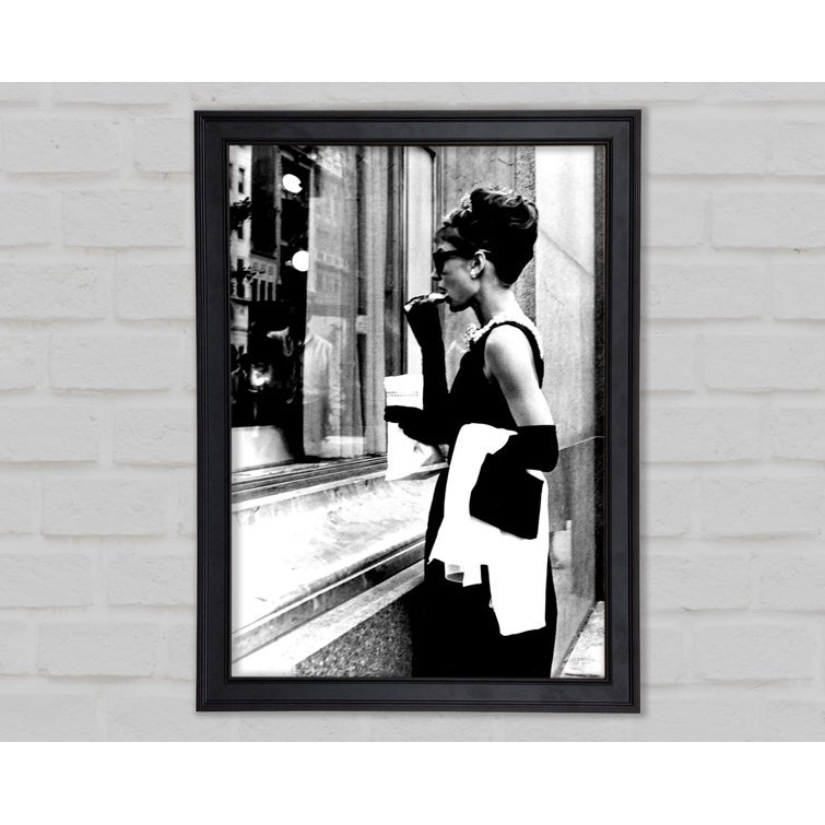 Ebern Designs Audrey Hepburn Window Shopping - Single Picture Frame Art ...