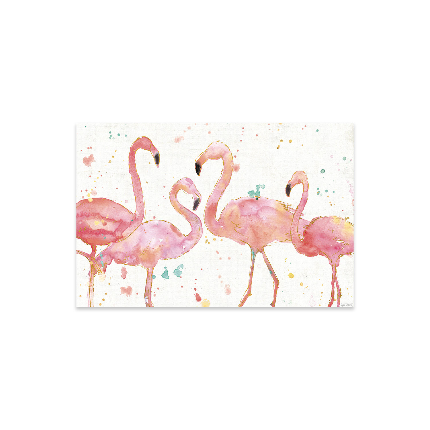Bay Isle Home™ Flamingo Fever I by Anne Tavoletti - Unframed Graphic ...