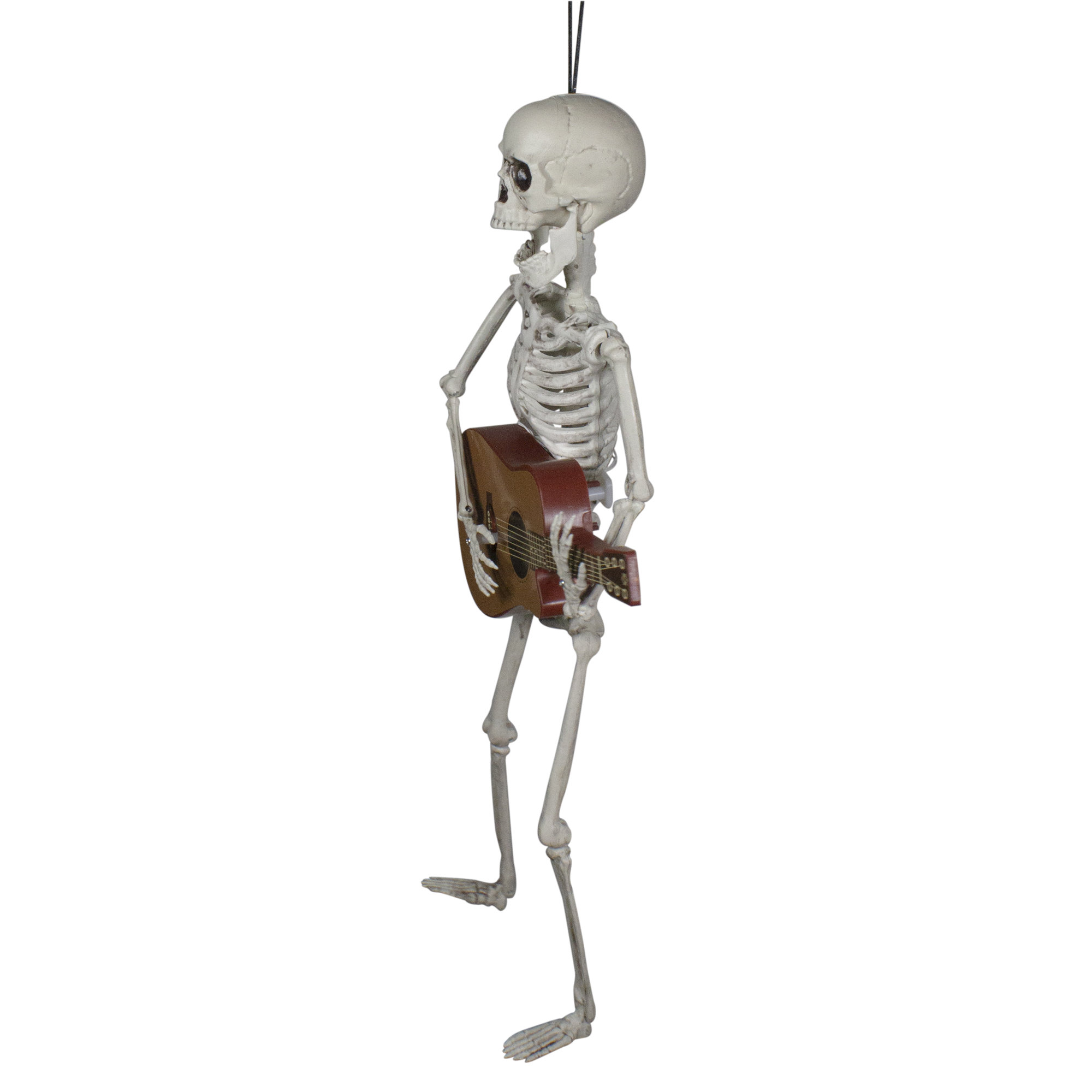 Northlight Seasonal 26" Animated Skeleton With Guitar Hanging Halloween ...