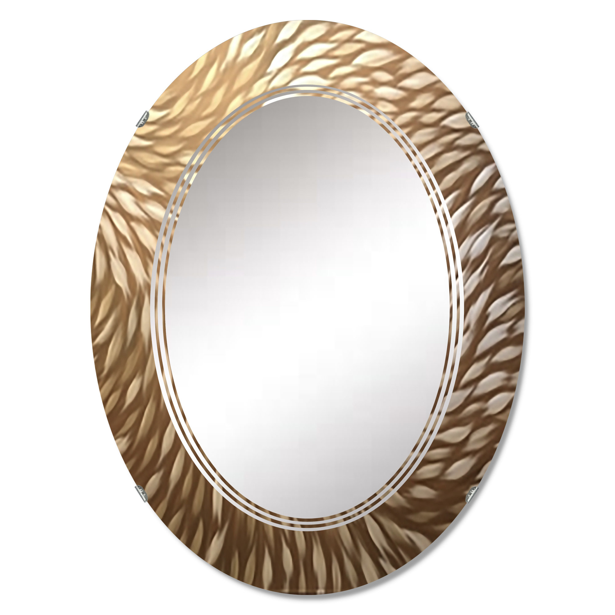 East Urban Home Krosby - Modern Wall Mirror Oval | Wayfair