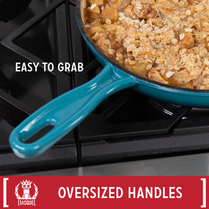 Basque 7 - Piece Non-Stick Enameled Cast Iron Cookware Set & Reviews ...