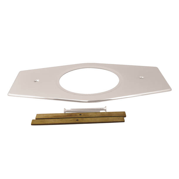 Westbrass One-Hole Remodel Cover Plate for Mixet Bathtub and Shower ...