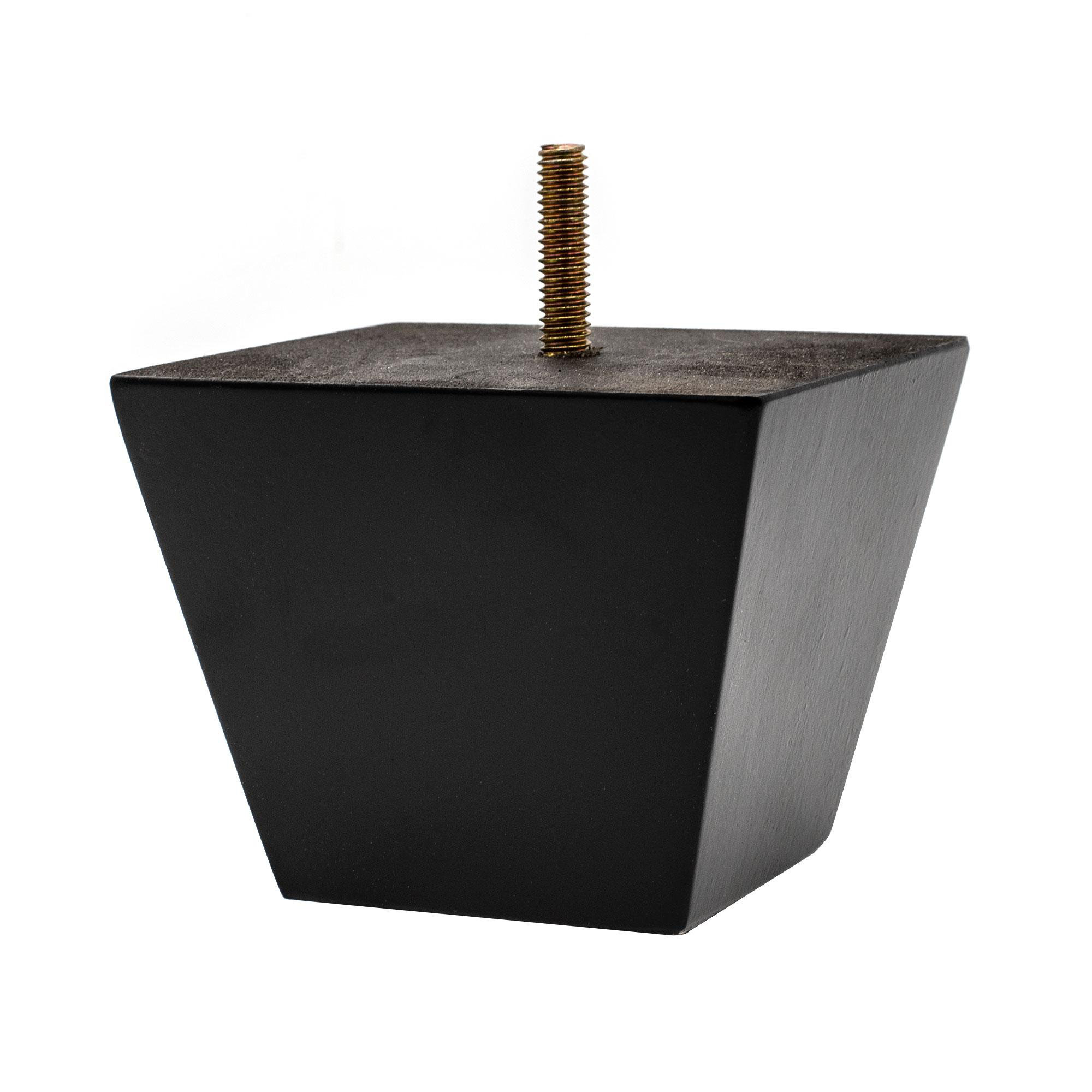 Millwood Pines Unfinished Solid Hardwood Square Bun Foot Leg | Wayfair