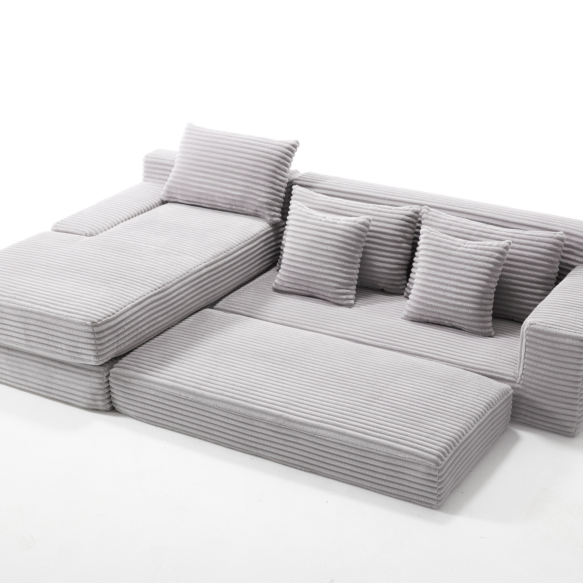 Latitude Run® L-Shaped Sectional Couches For Living Room With Memory ...