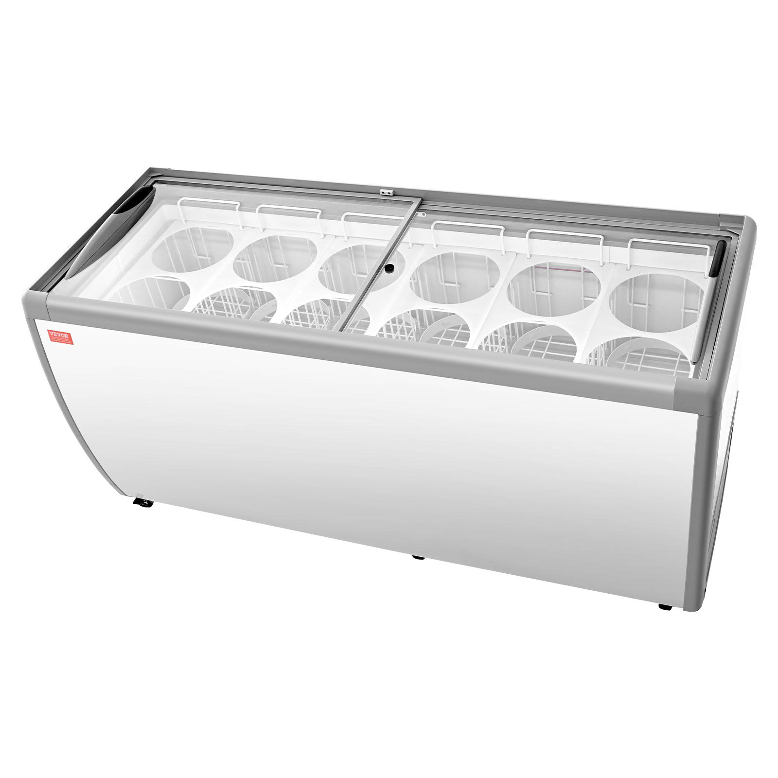 Wrought Studio Commercial Ice Cream Display Case, 20 Cu.ft Chest ...