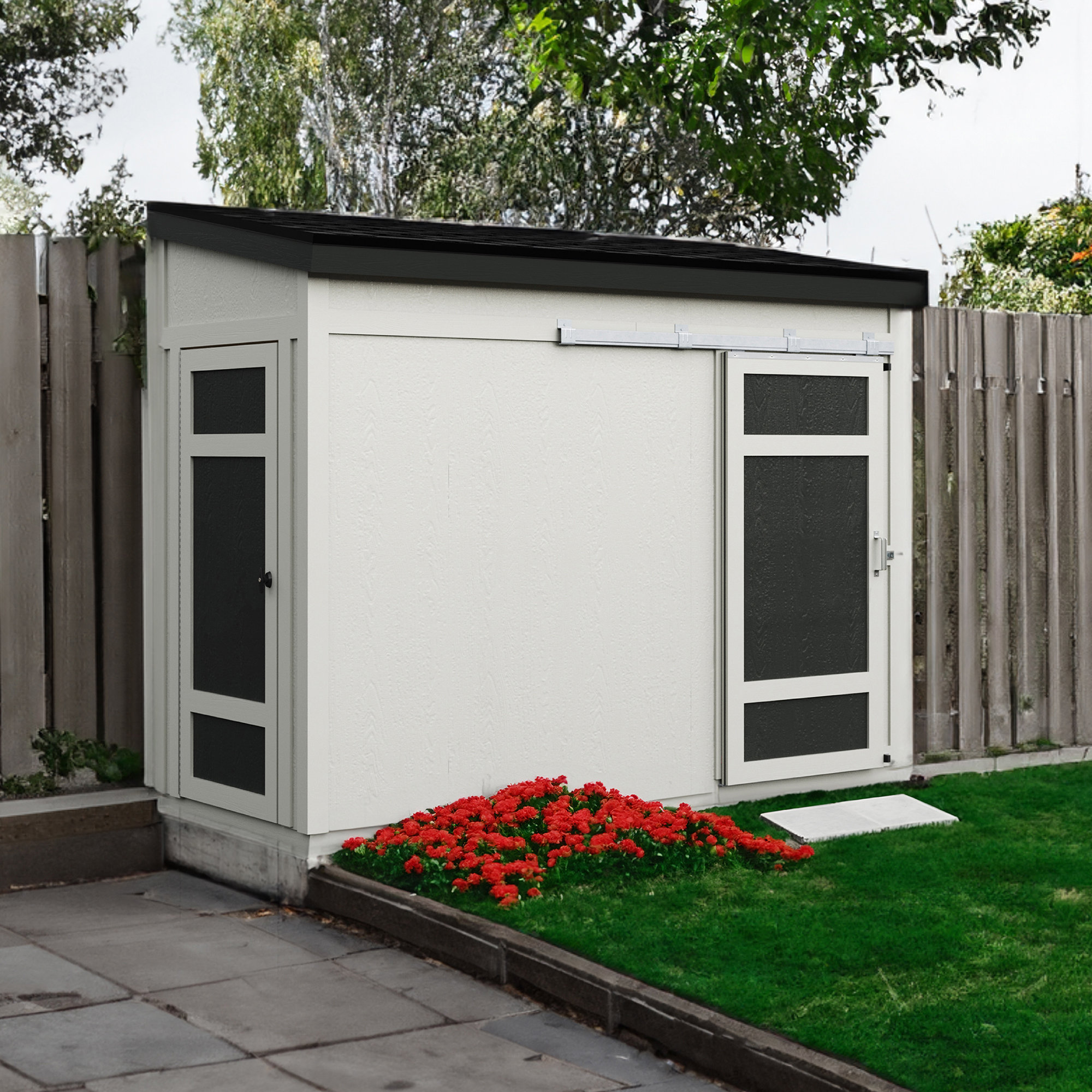 Handy Home Cambria 10 ft. W x 4 ft. D Wood Lean-To Storage Shed | Wayfair