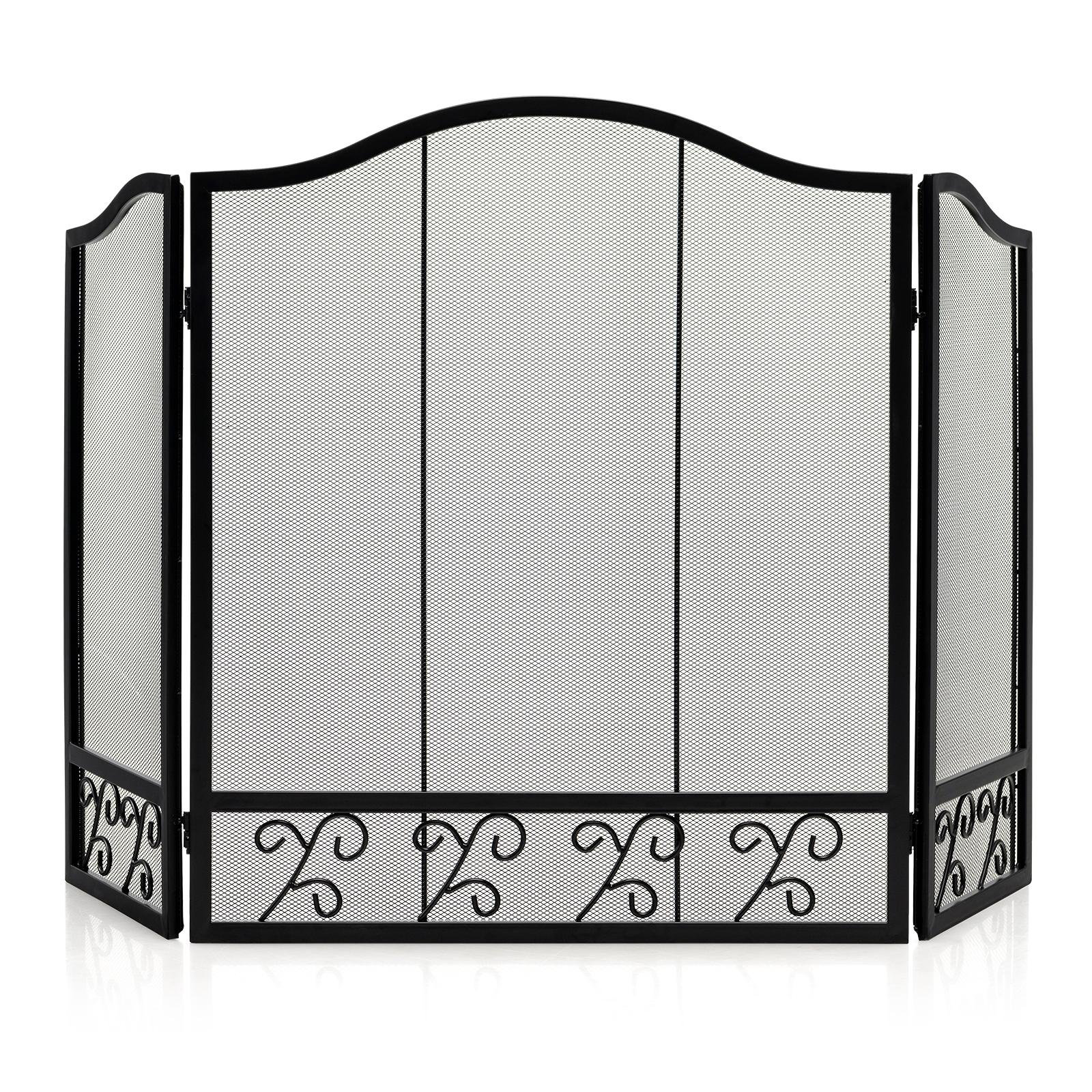 Winston Porter 3 Panel Metal Fireplace Screen | Wayfair