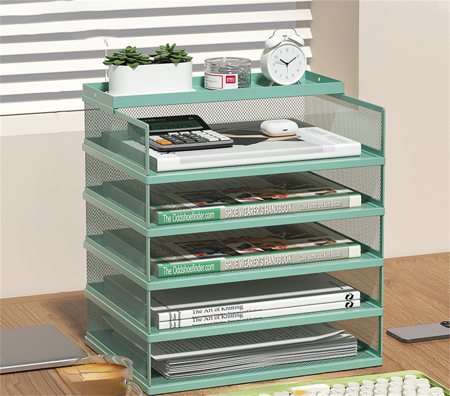 Inbox Zero Office File Shelf, Desktop Document Organizer, File Box ...