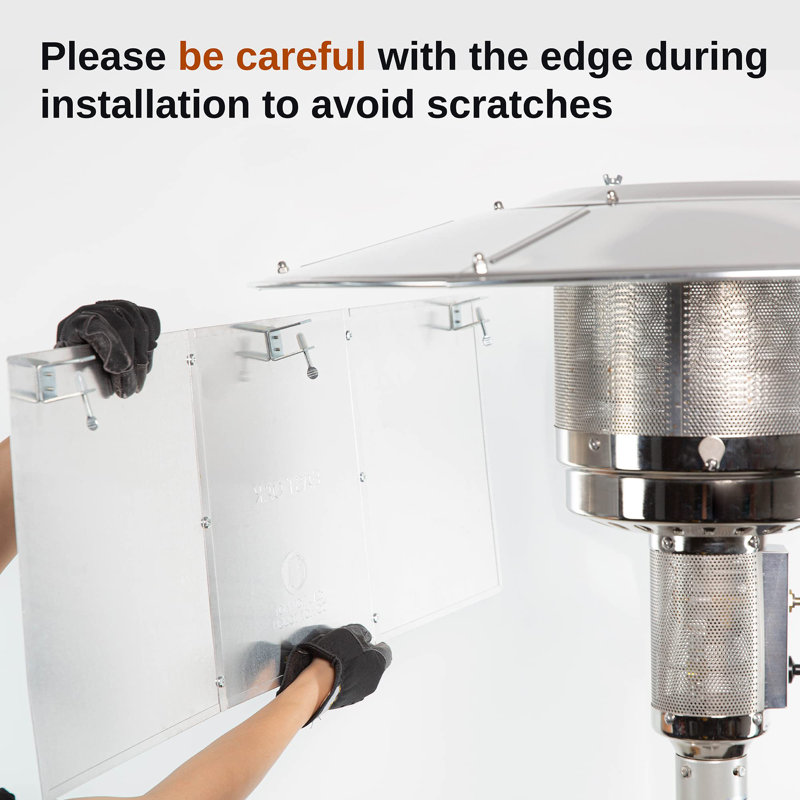 EAST OAK Patio Heater Reflector Shield | Wayfair