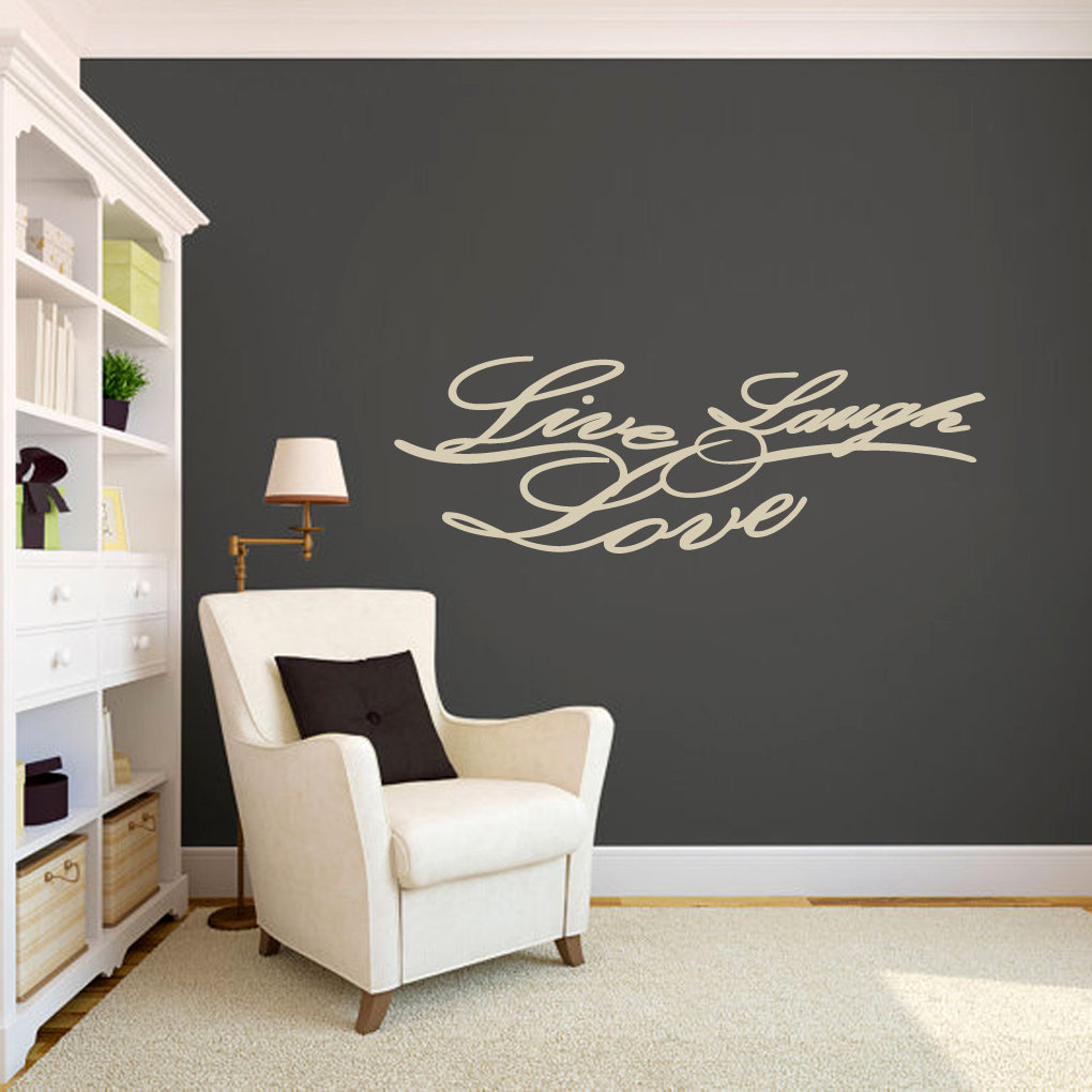 Sweetums Wall Decals Live Laugh Love Script Wall Decal - Wayfair Canada