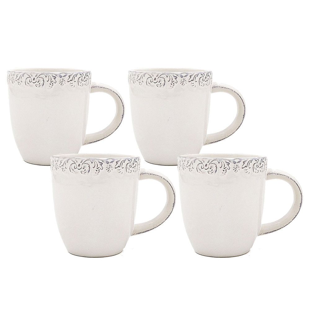 Lark Manor Mugs - Set of 4 - White - Wayfair Canada