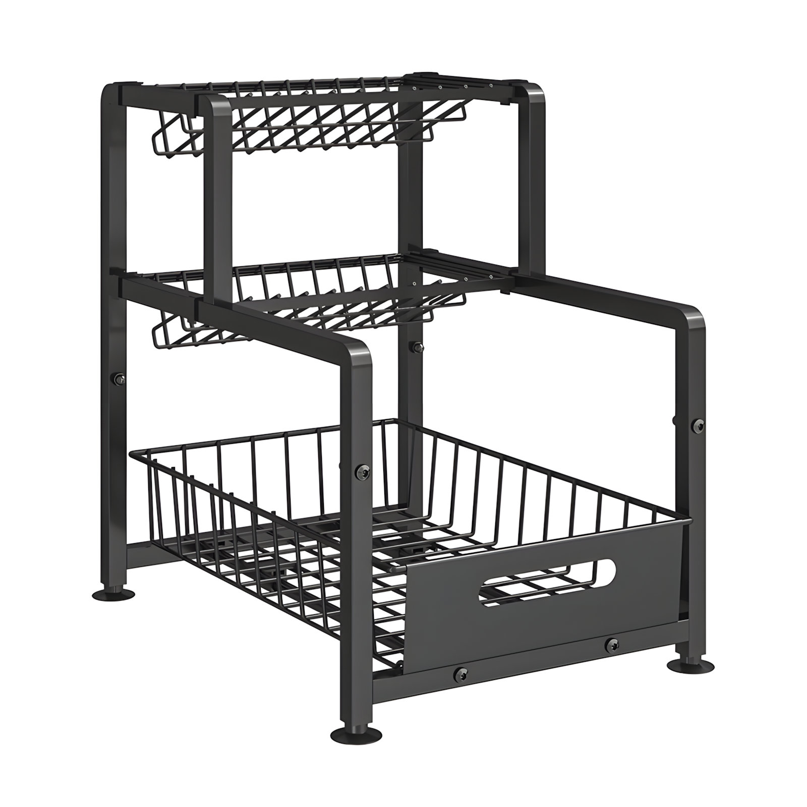 Latitude Run® Under Sink Pull-Out Organizer For Kitchen Spices And ...