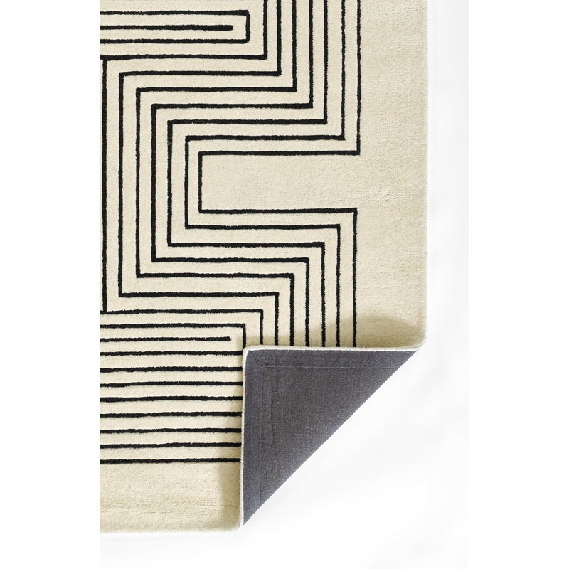 Momeni Blaile Hand Tufted Wool Geometric Area Rug & Reviews | Perigold