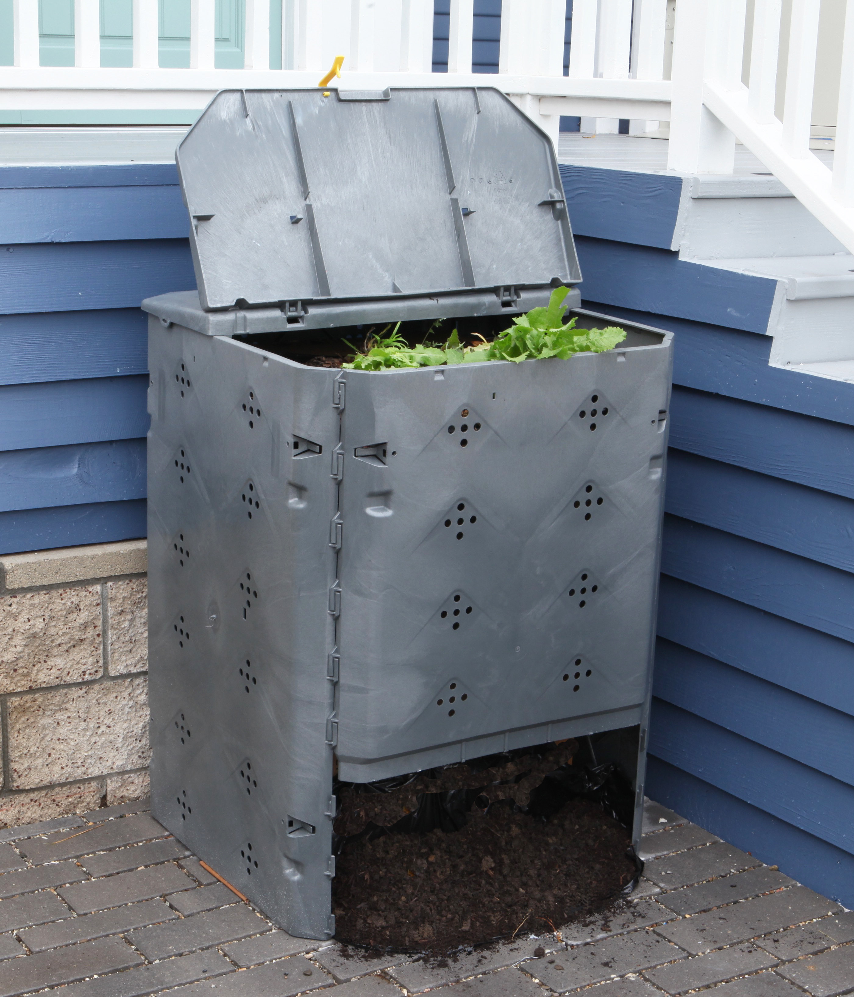 Juwel 160 Gal. Plastic Odor Resistant Outdoor Stationary Composter with ...