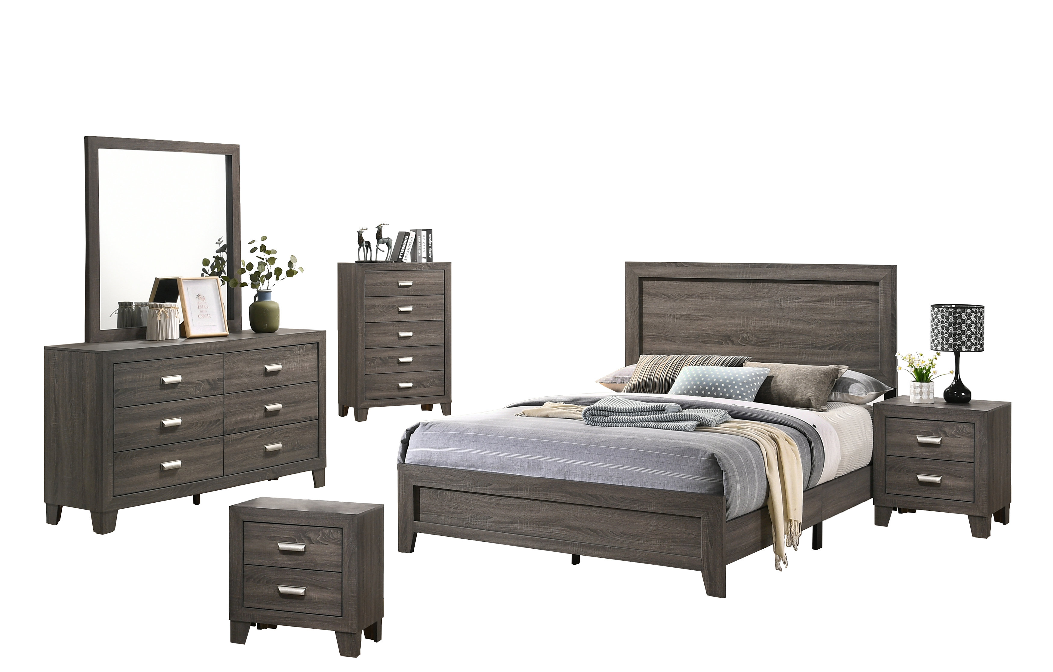 Wade Logan® Dre Standard Cappelletti 6 Piece Bedroom Set & Reviews ...
