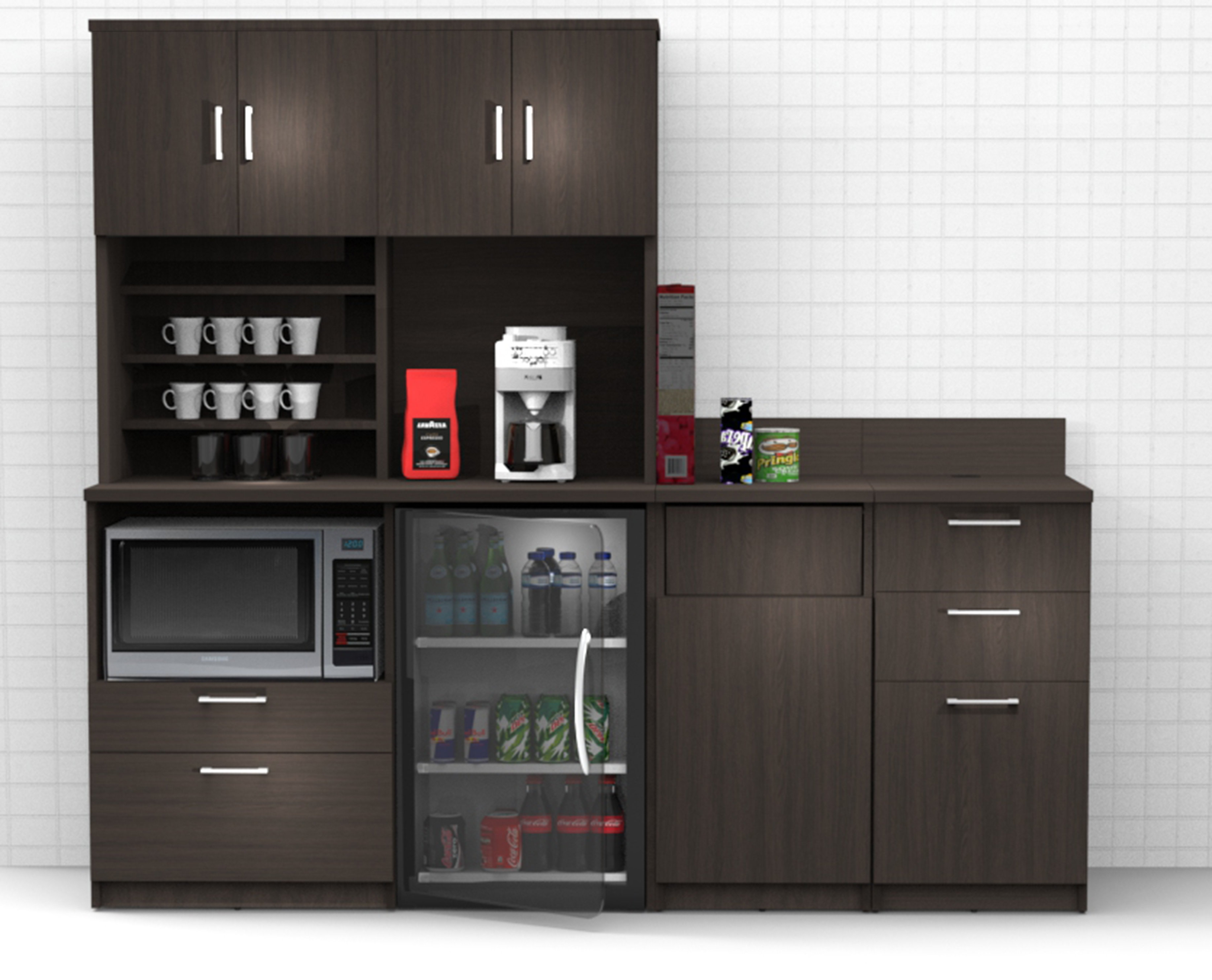 Breaktime Buffet Sideboard Kitchen Break Room Lunch Coffee Kitchenette ...