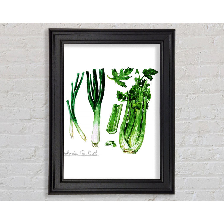August Grove Celery And Leeks - Single Picture Frame Art Prints ...
