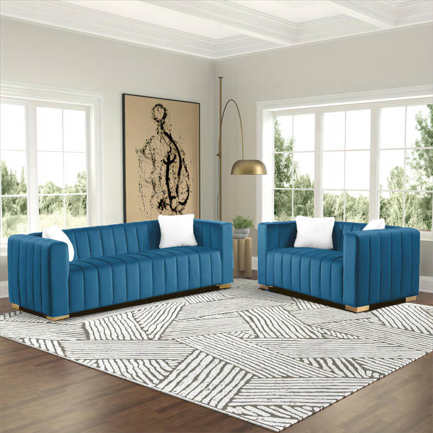 Willa Arlo Interiors Wanda 3 - Piece Velvet Living Room Set & Reviews ...