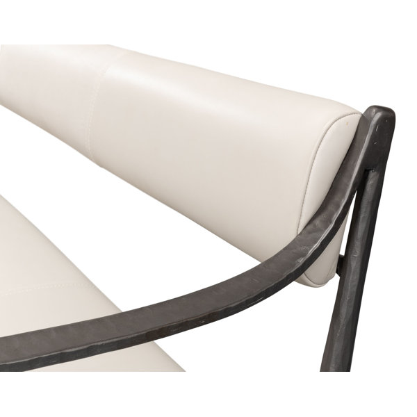 Sarreid Ltd Eliana Faux Leather Entryway Bench | Wayfair