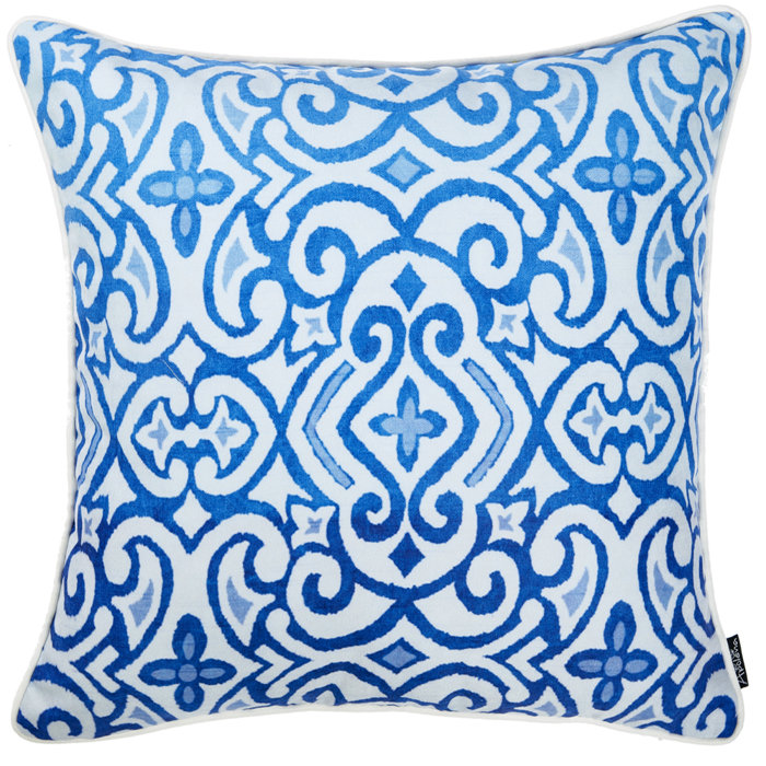 Charlton Home® Lamm Damask Polyester Pillow Cover | Wayfair