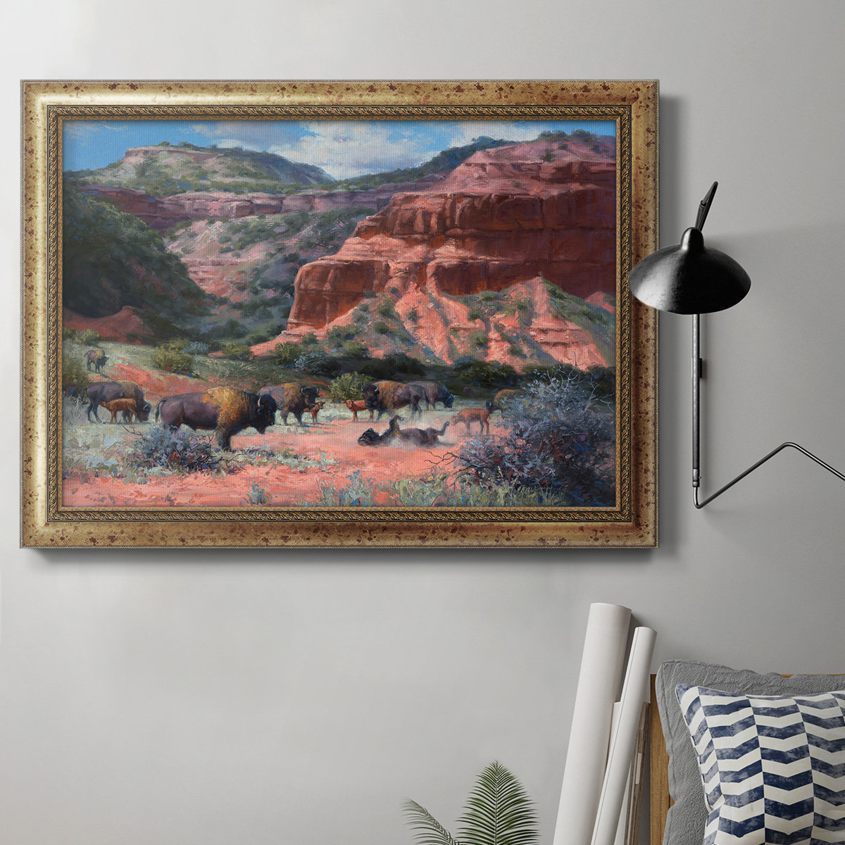 Loon Peak® Caprock Canyon - Picture Frame Graphic Art on Canvas | Wayfair