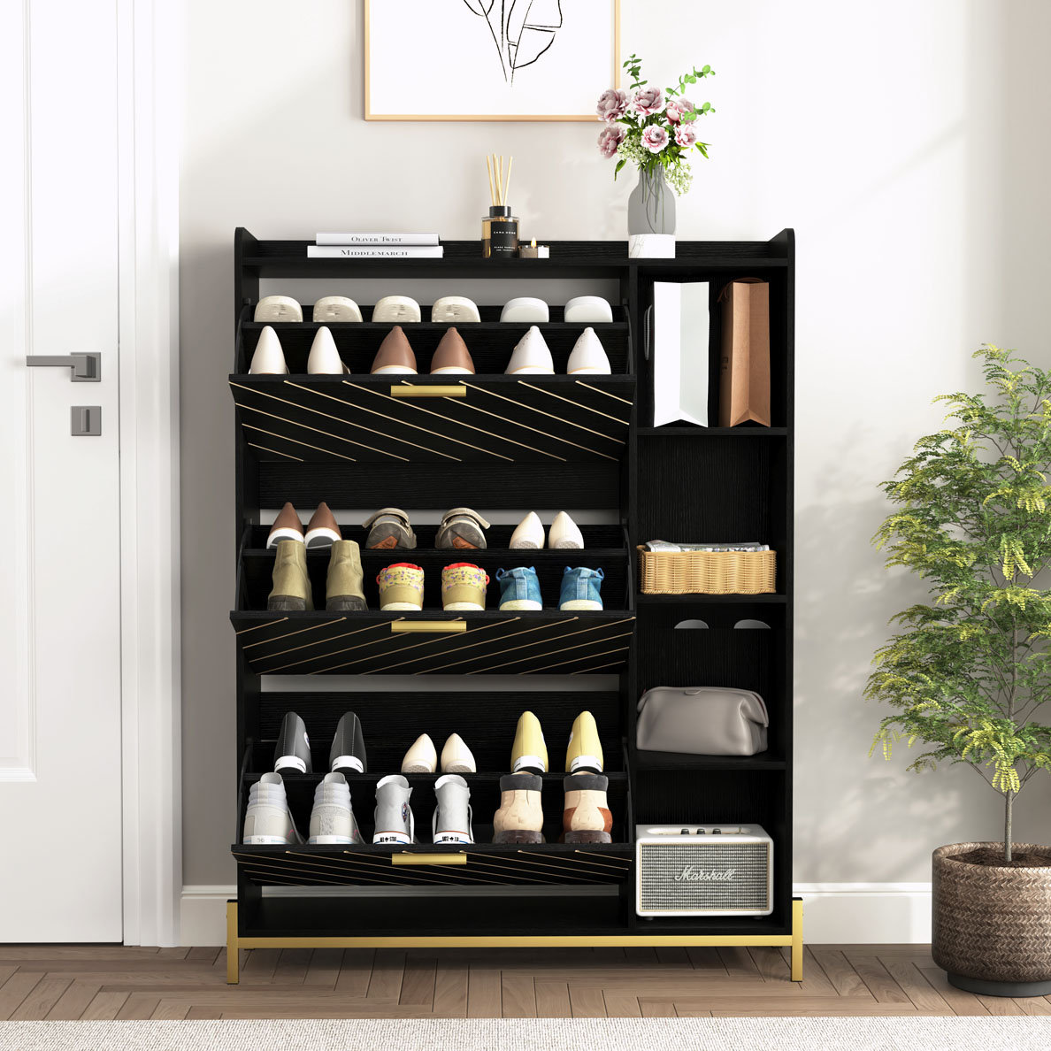 17 Stories 18 Pair Shoe Storage - Wayfair Canada