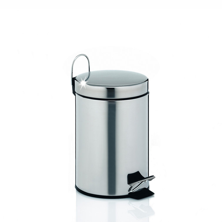 Kela Dusty Stainless Steel Step On Rubbish Bin - 3L & Reviews | Wayfair ...