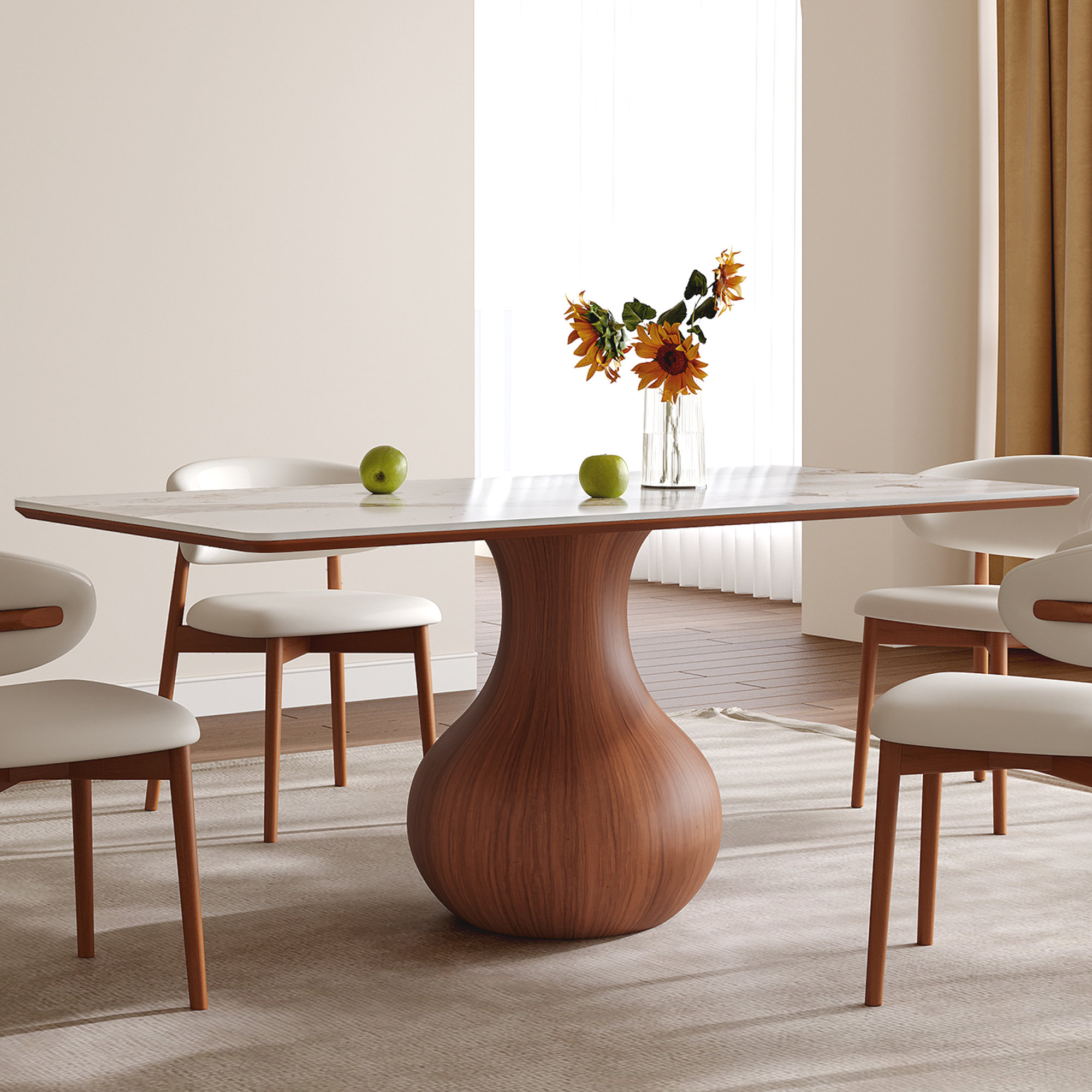 Brayden Studio® Gullveig Farmhouse Dining Table Kitchen Table Family ...