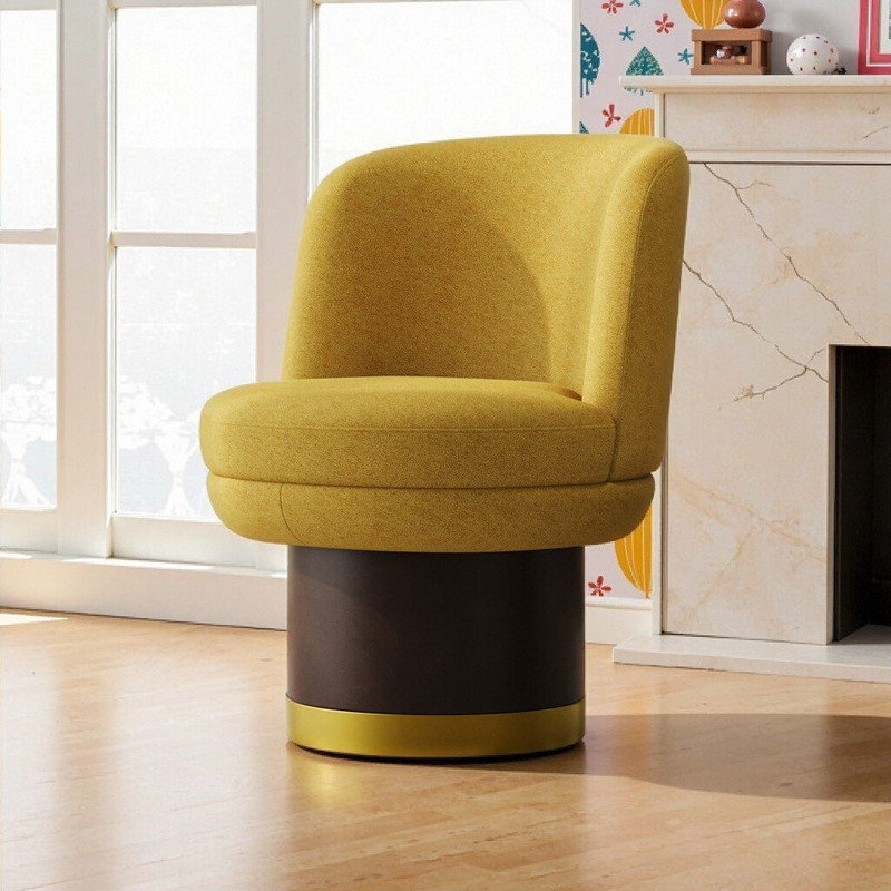 Mercer41 360° Swivel Accent Barrel Chair With Chenille Upholstery ...