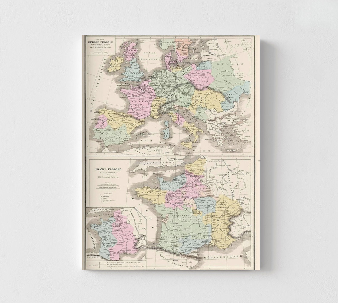 WeFrameArt Feudal Europe 888 To 1095 Before Crusades, European History ...