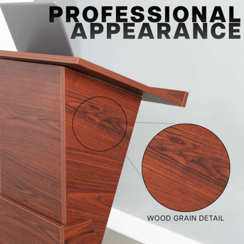 Vivo Pneumatic Height Adjustable Podium | Wayfair