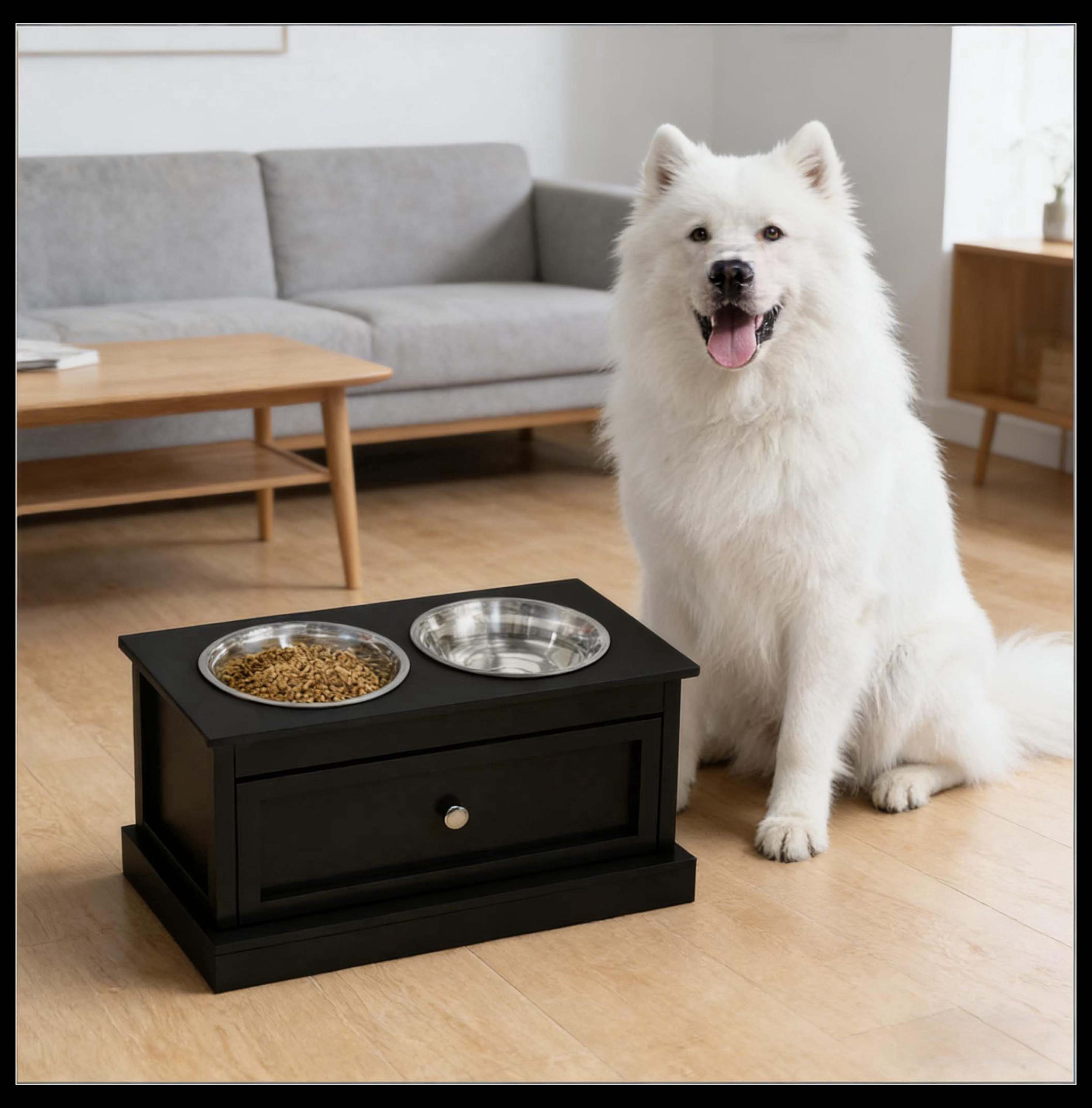 Beyong Pet Food Bowl Dog Feeding Station,Raised Dog Bowl Stand | Wayfair