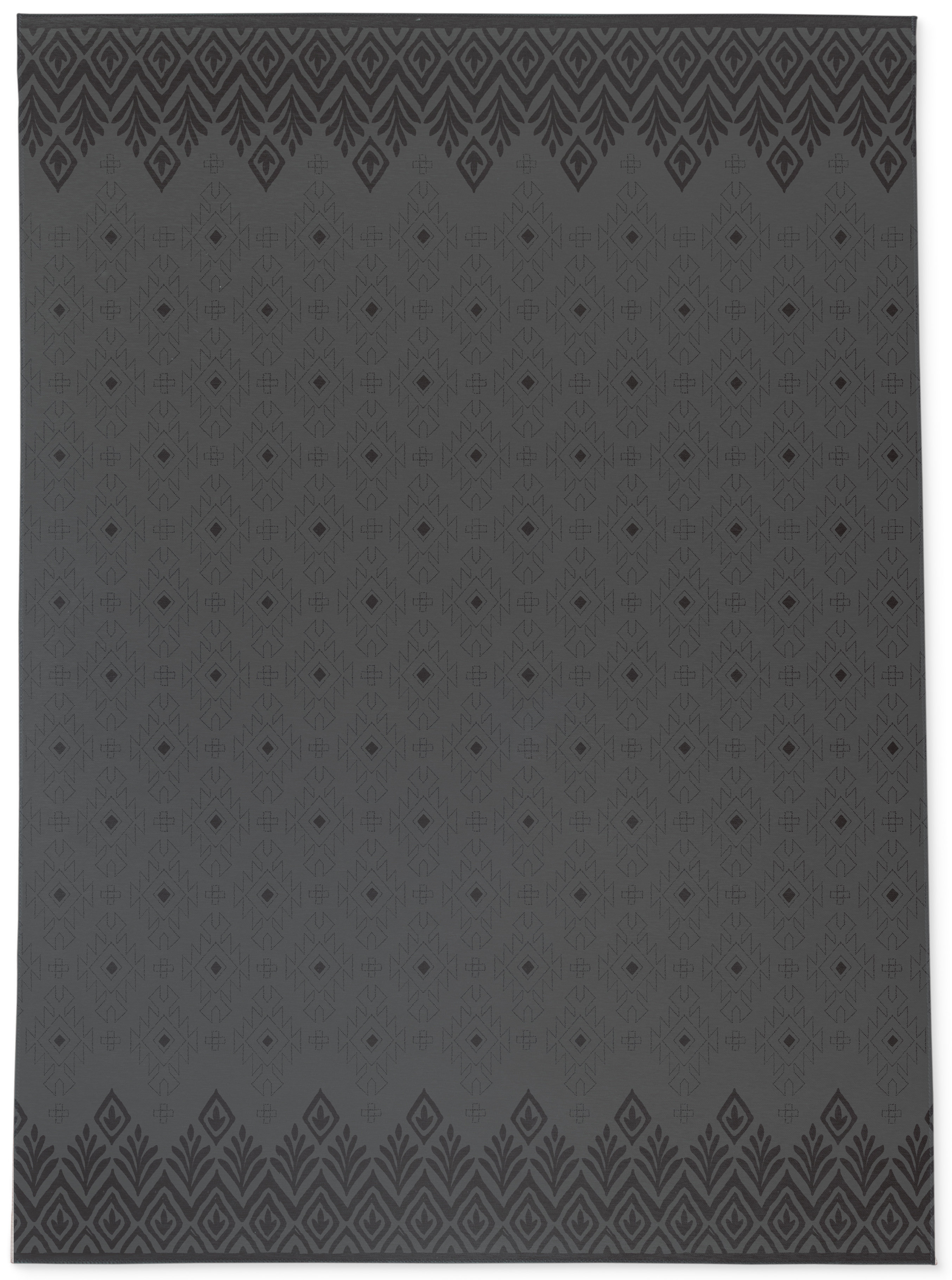 Bungalow Rose Geometric Charcoal/Gray Area Rug | Wayfair