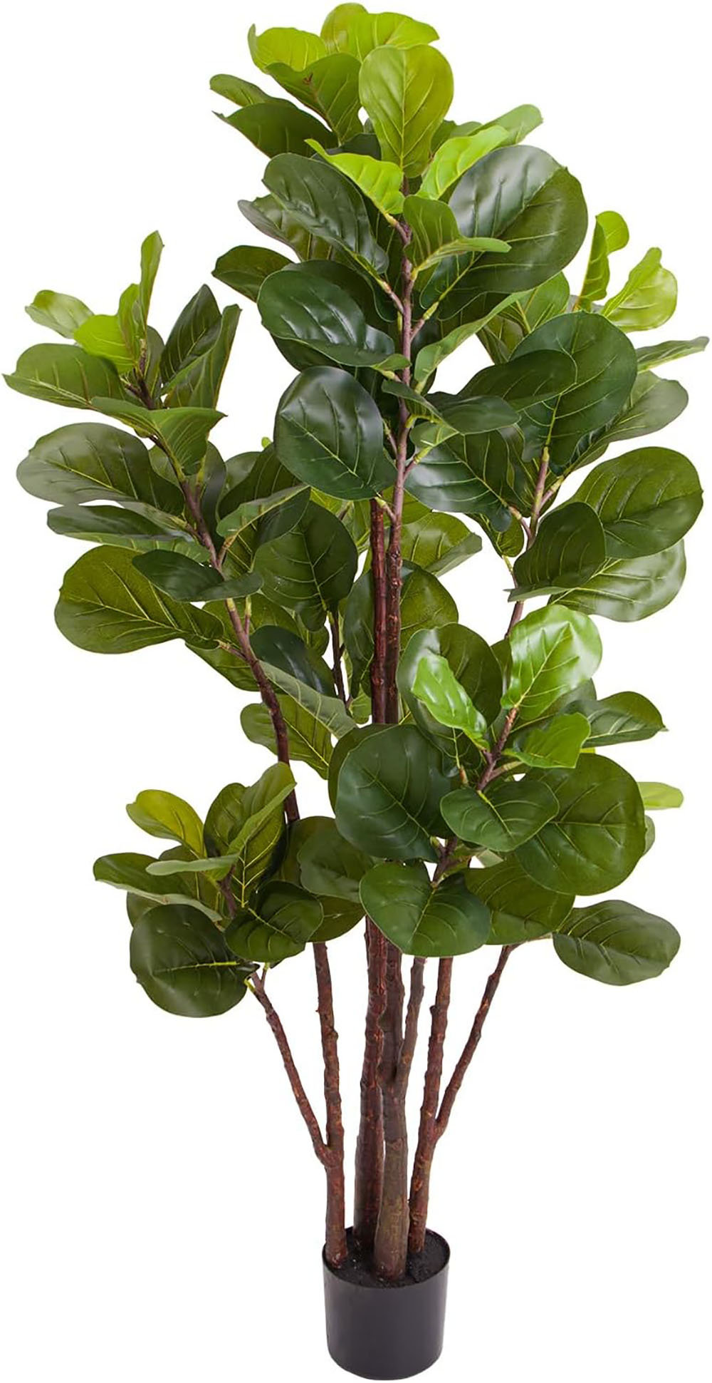 Primrue Artificial Fiddle Leaf Fig Tree With 78 Decorative Fiddle ...