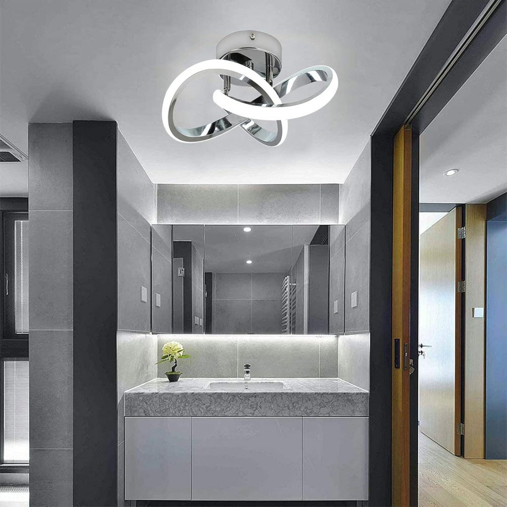 HIBAMSTOR Hallway Light Acrylic Modern LED Ceiling Light Fixtures Cool ...