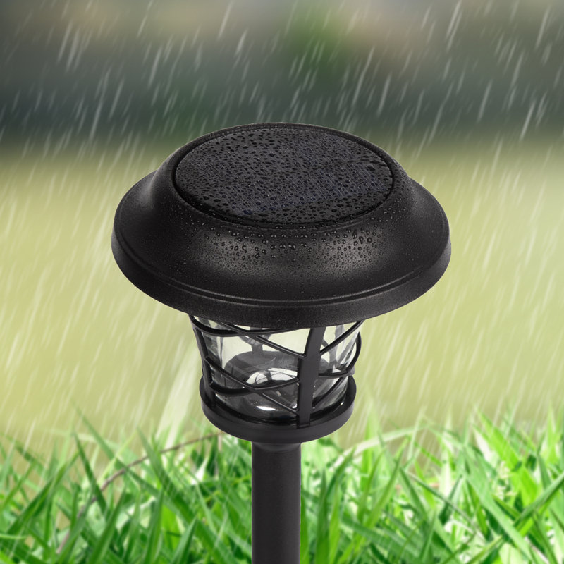 gigalumi Black Low Voltage Solar Powered Integrated LED Pathway Light ...