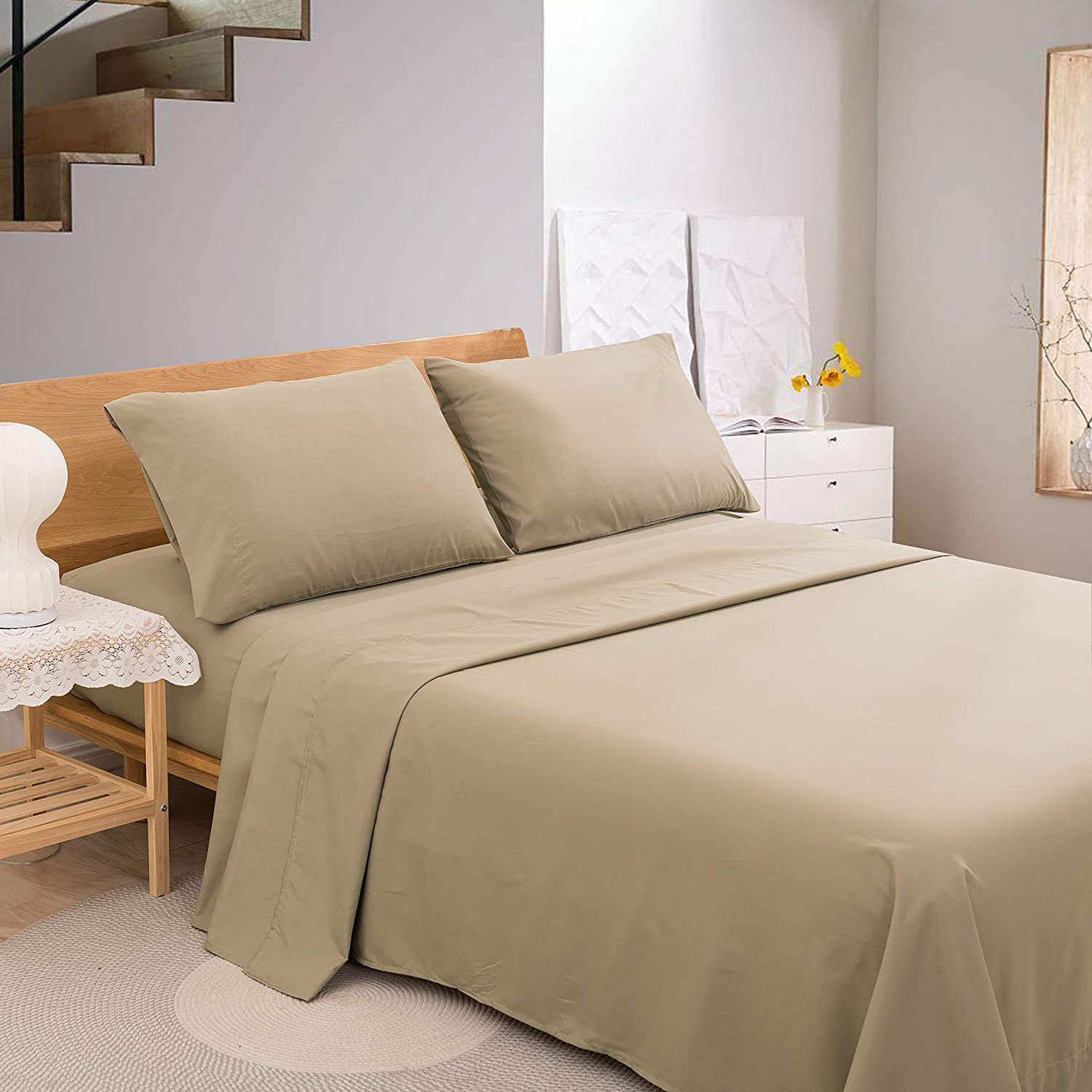 Linen Depot Direct Ensemble de draps 100% coton 250 fils - Wayfair Canada