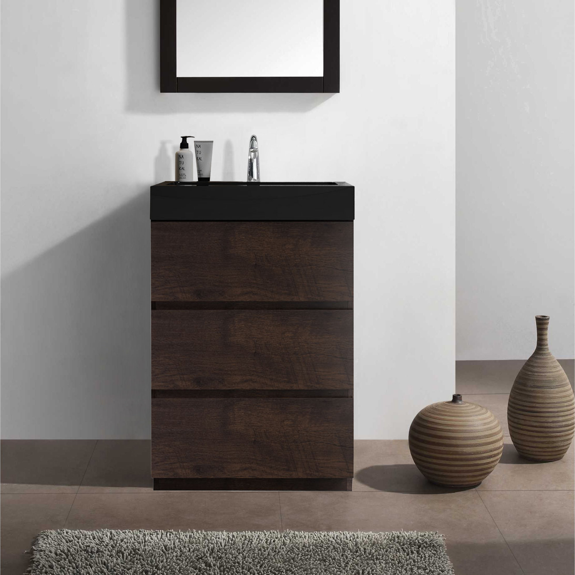 Ebern Designs Virble 24'' Freestanding Single Bathroom Vanity with Sink ...