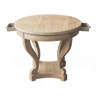One Allium Way® Curved Legs Farmhouse Style Round Coffee Table with ...