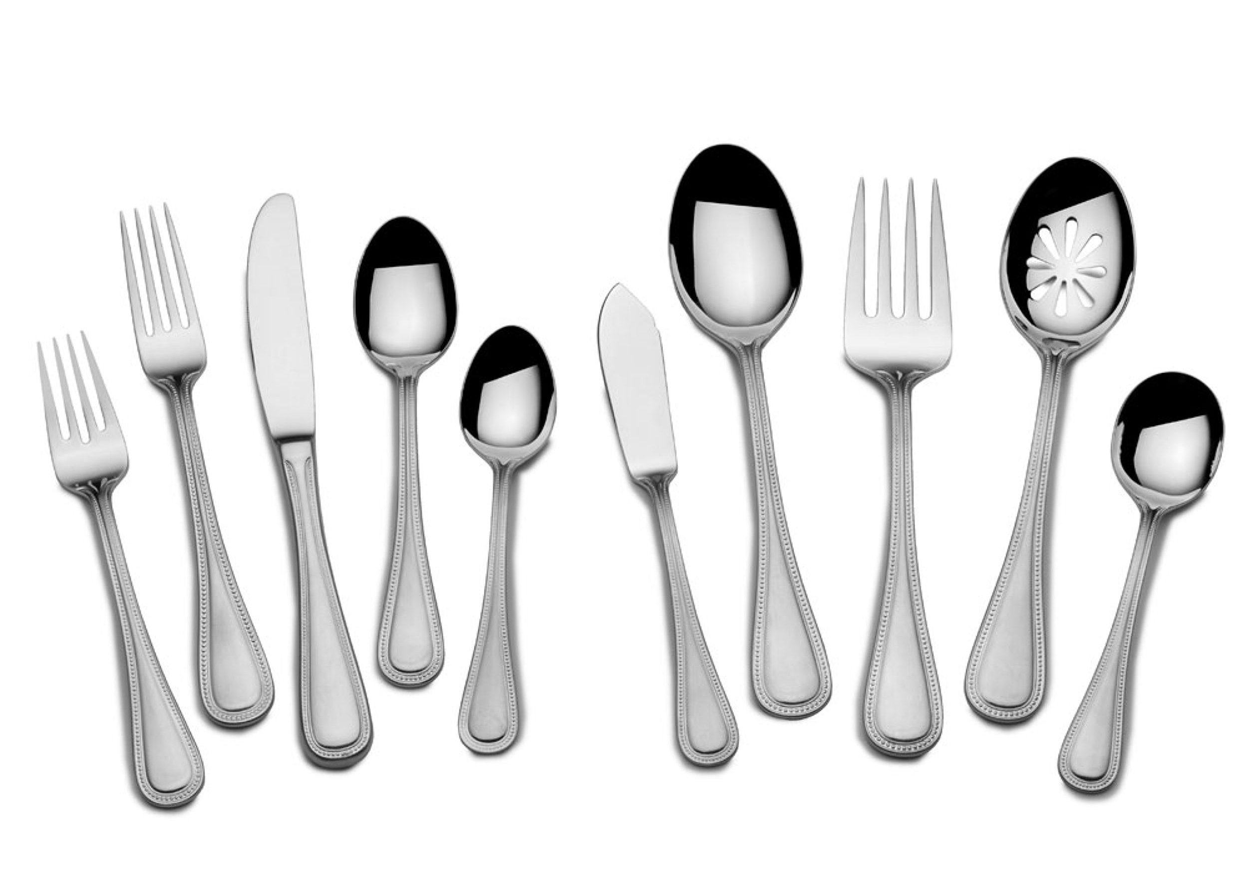 Towle Silversmiths Beaded Towle Silversmiths 46 Piece Flatware Set, Service for 8 & Reviews ...