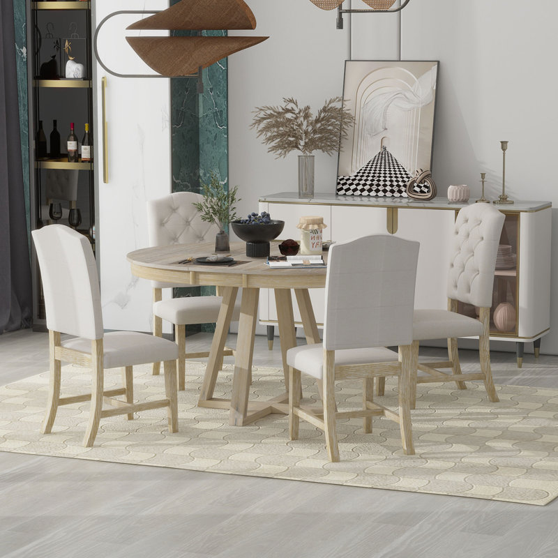 Ophelia & Co. 5-Piece Retro Functional Dining Set | Wayfair