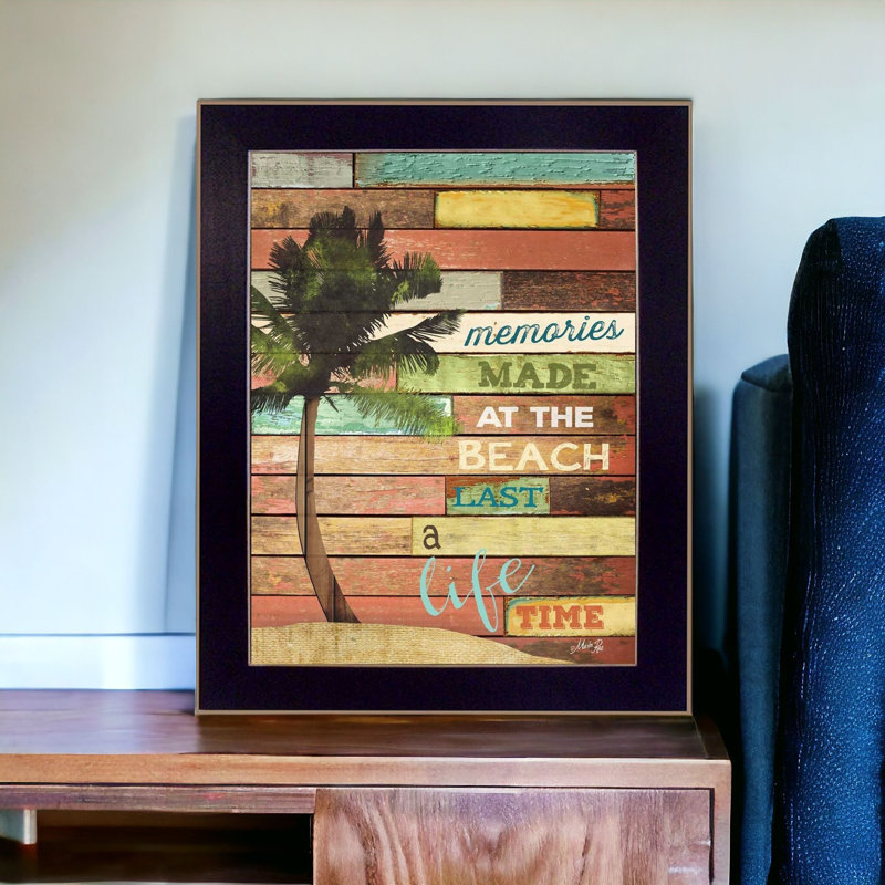 Bay Isle Home™ "Beach Memories" By Marla Rae Black Framed Print Wall ...