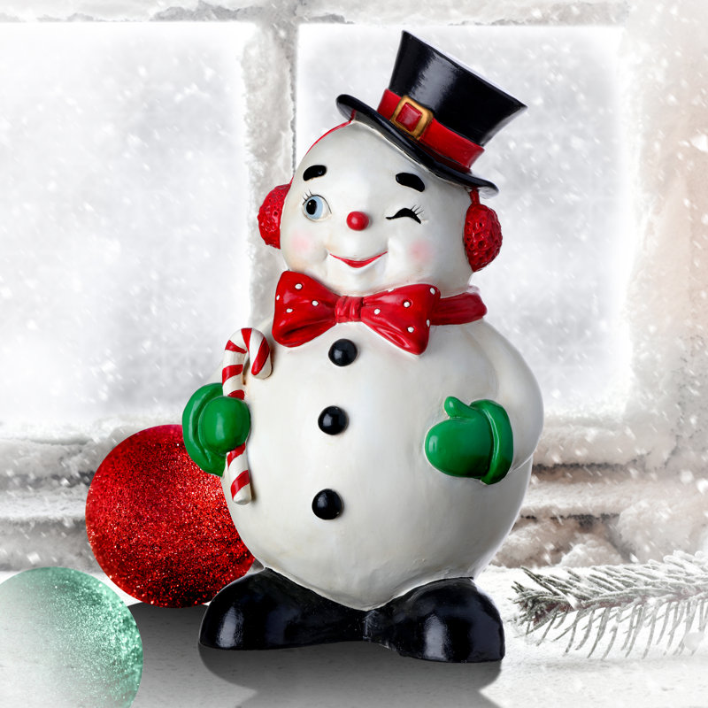 Regency International Standing Winking Jolly Snowman | Wayfair