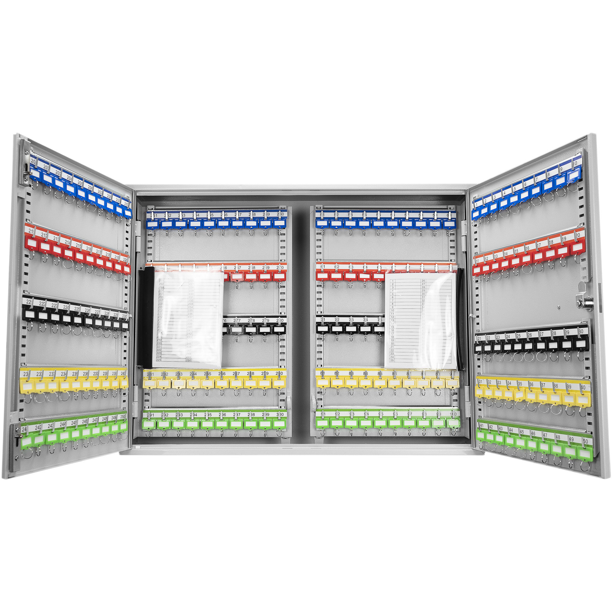 Wovilo 400 Keys Adjustable Key Storage Box In Grey - Digital Lock Steel ...