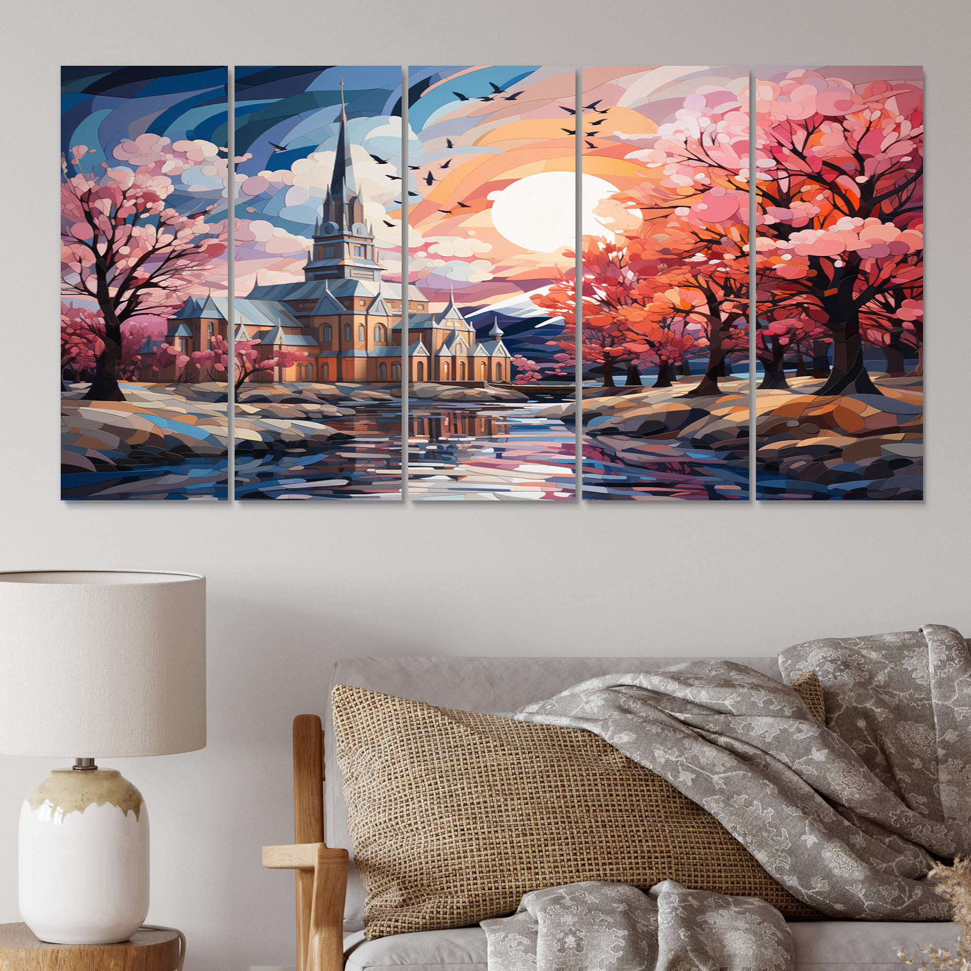 Winston Porter Christianity Christian Elegance I On Canvas 5 Pieces ...