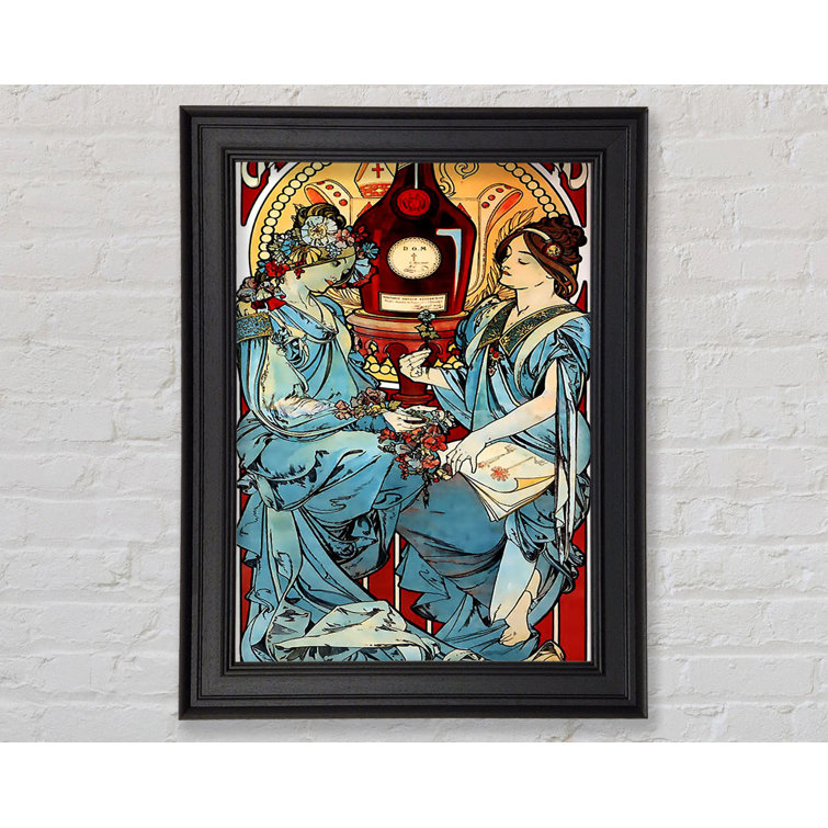 Rosalind Wheeler Alphonse Mucha Benedictine - Single Picture Frame Art ...