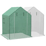 KAQCVIN 2 Pieces Walk-In Greenhouse Replacement Cover, Reinforced Anti ...