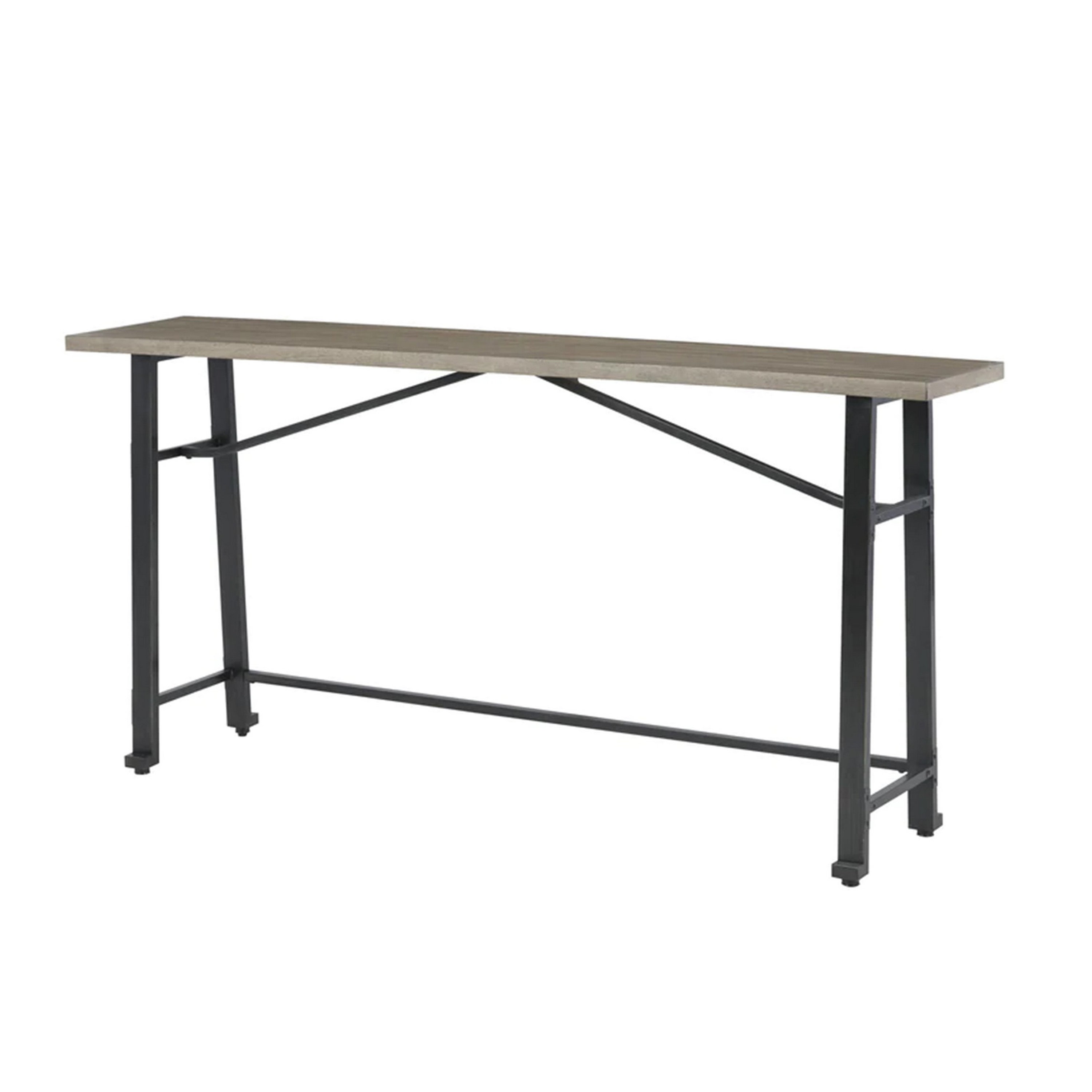 Benjara Xin 72 Inch Counter Height Table, Sturdy Metal Hardware, Rich ...